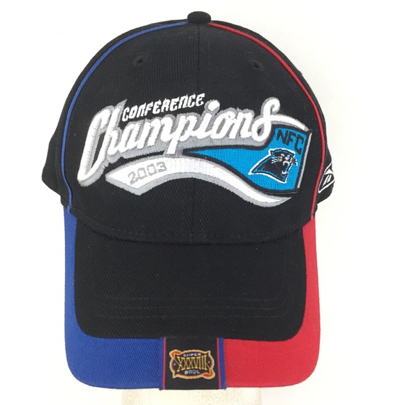 Reebok | Accessories | Carolina Panthers Conference Champions 203 Hat ...